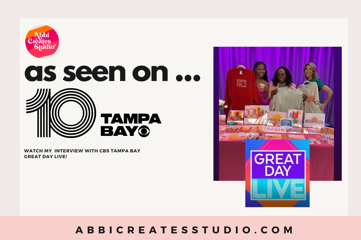 As seen on CBS Great Day Live | Abbicreates Studio